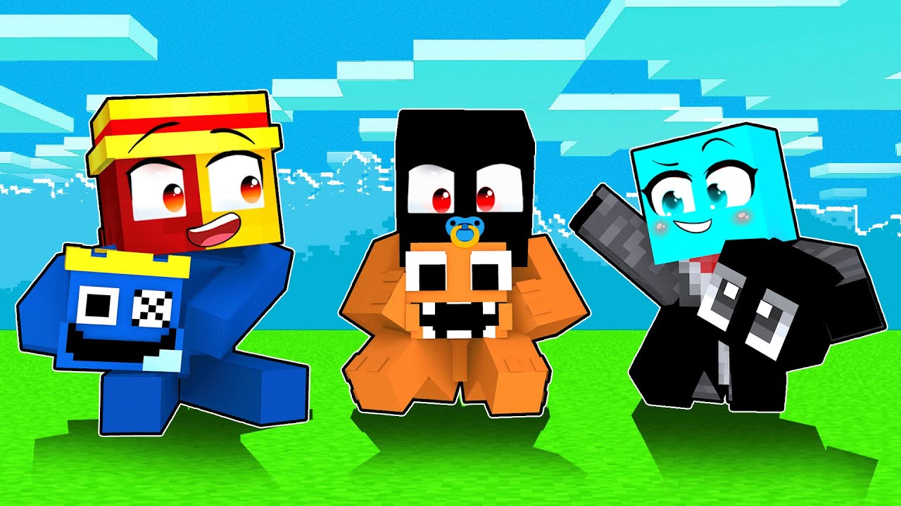 GELEIA PROBLEMS e ATHOS Viraram RAINBOW FRIENDS BEBÊS no MINECRAFT ...