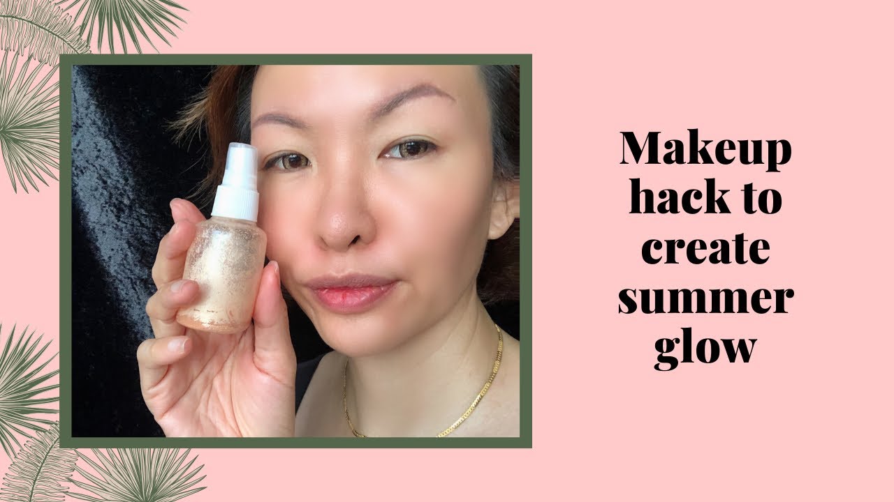 How to DIY Summer Glow Makeup Finishing Spray | FIX PLUS SHIMMER MAC ...