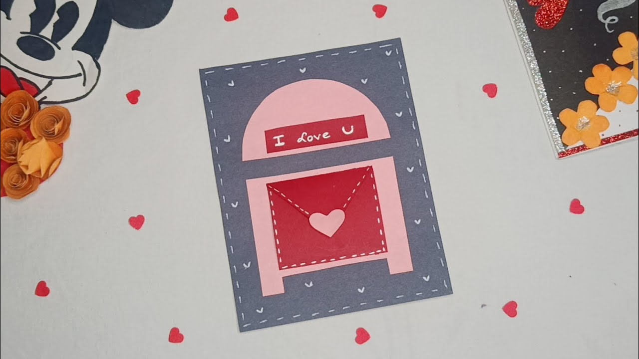 Love Mail Box Card Tutorial💌 Valentine's Day Card💌 Love Card💌 Easy ...