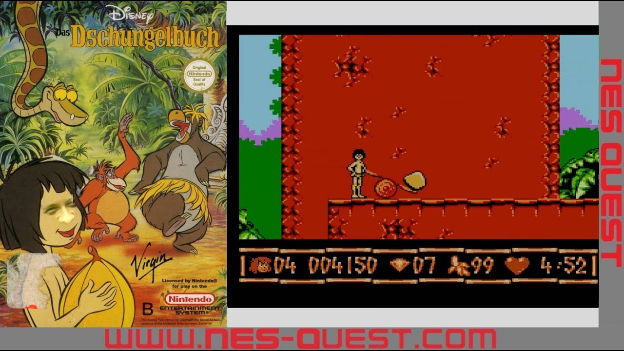 0615: The Jungle Book - NES Quest: Playing EVERY Nintendo NES Game ...