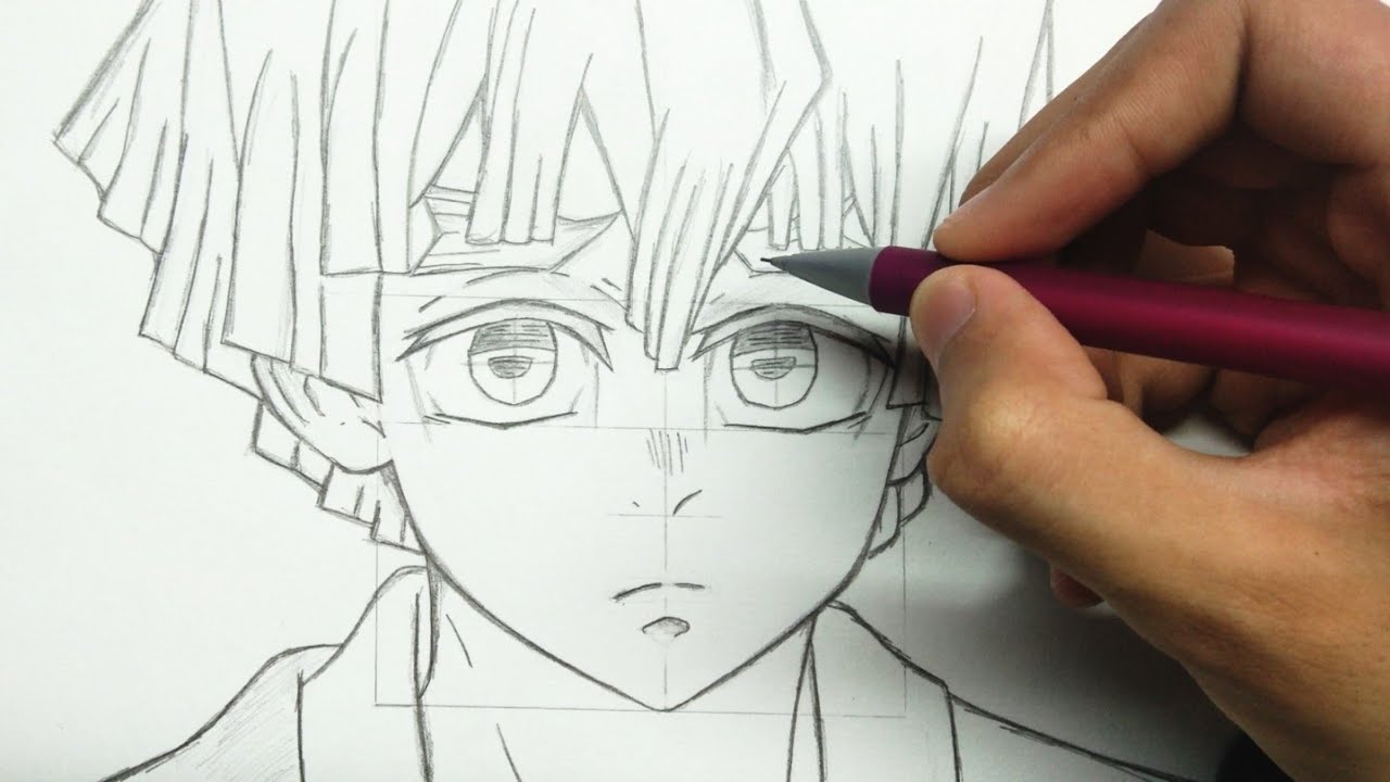 How To Draw ZENITSU Easy "Basic Anatomy" (Anime Drawing Tutorial for ...