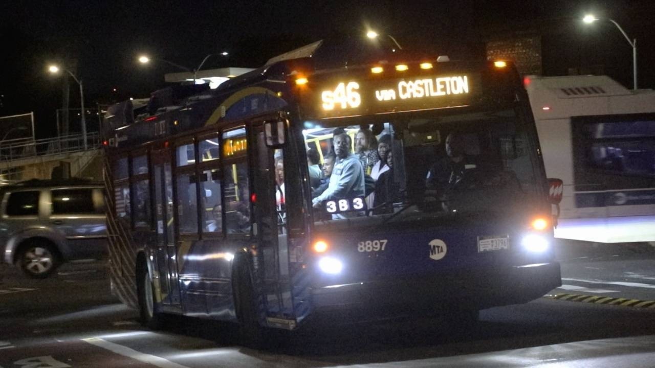 NYCT Bus: 2022 Novabus LFS #8897 on the S46 at Bay Street and Victory ...