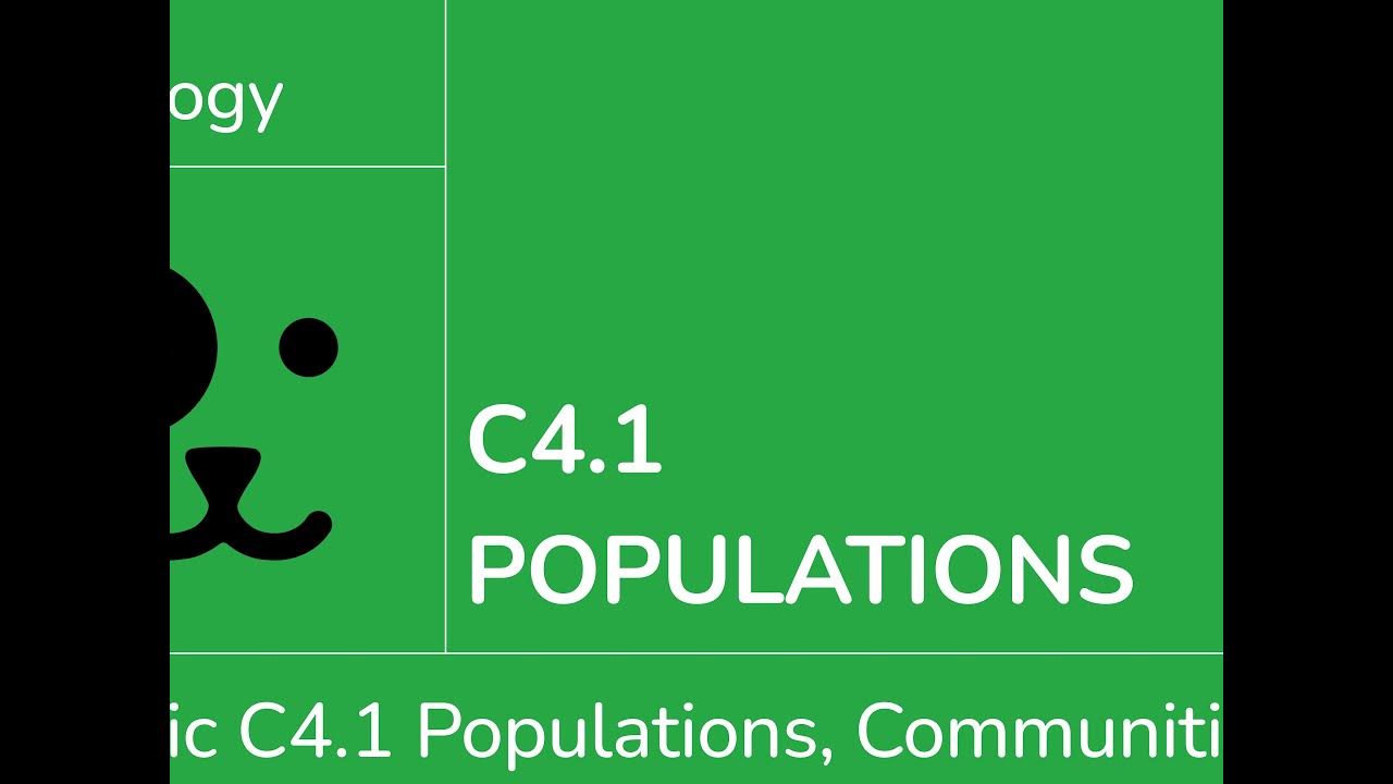 C4.1 Populations [IB Biology SL/HL] - YouTube