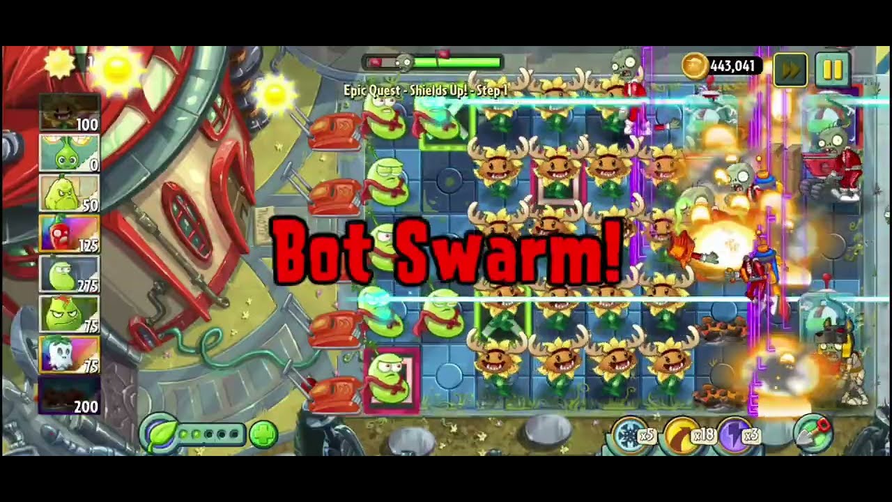 PvZ 2 Reflourished Custom Epic Quest - Shields Up! - Step 1 - YouTube