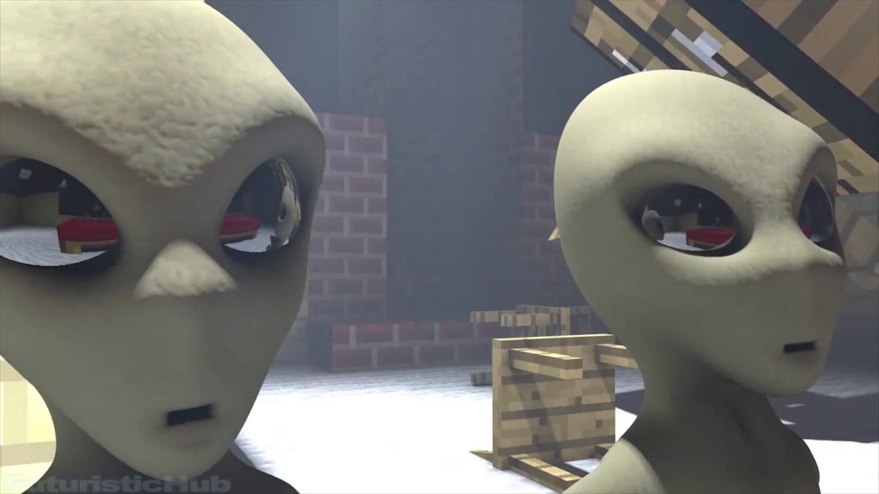 Aliens In Minecraft animation part 1 and 2 BY [FuturisticHub) - YouTube