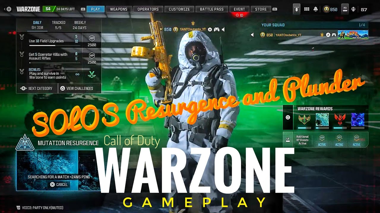Call of Duty Warzone Gameplay: Solos Mutant Resurgence and Solos ...