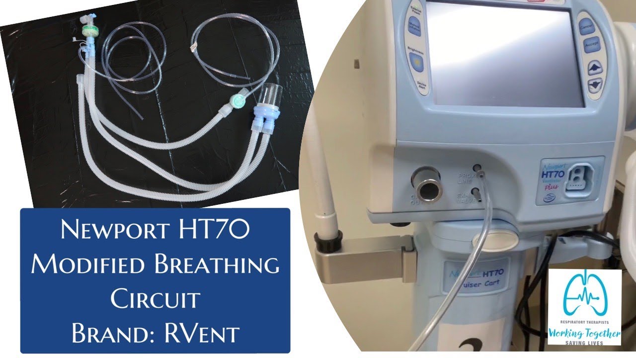NewPort HT70 - Breathing Circuit - Modified Brand RVent - YouTube