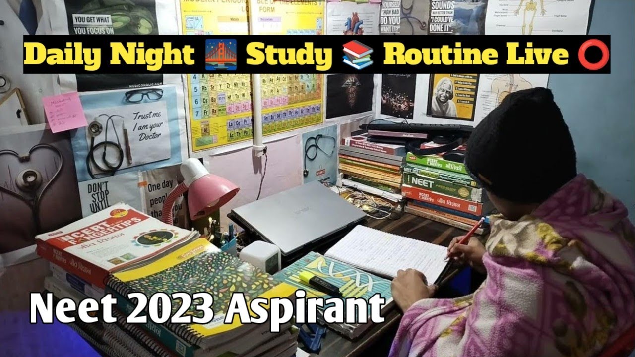 Daily Night Study 📚 Routine - YouTube