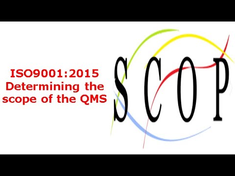 ISO9001 2015 -4 Determining the scope of the QMS - YouTube