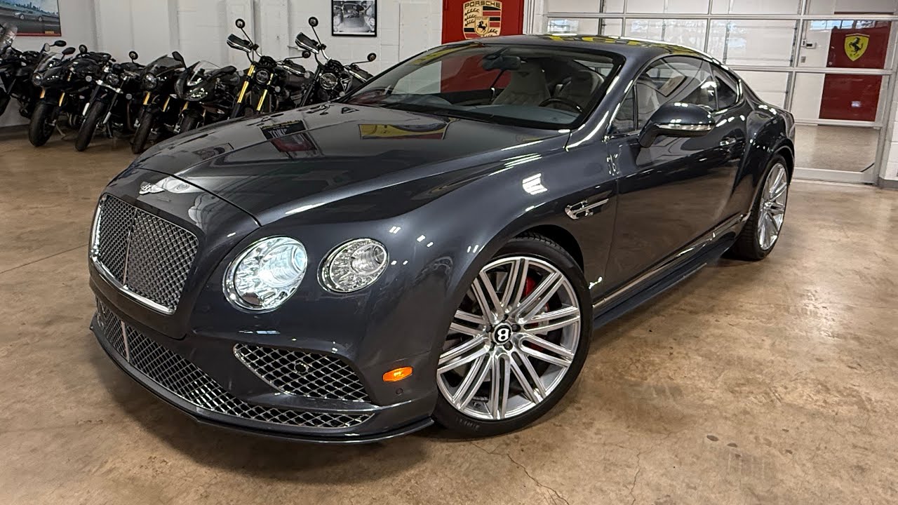 2017 Bentley GT SPEED Coupe ! THUNDER METALLIC! - YouTube