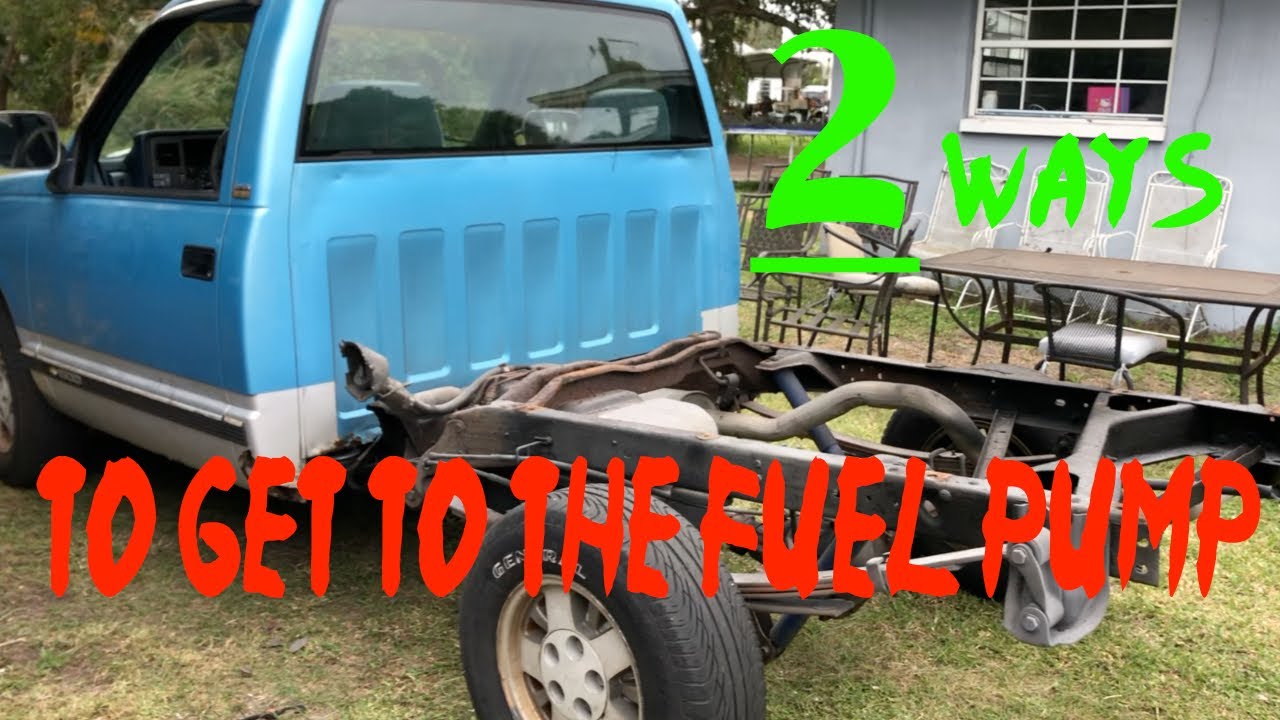 OBS Chevy Fuel Pump Change! Two ways to get to it! (Budget OBS Chevy ...