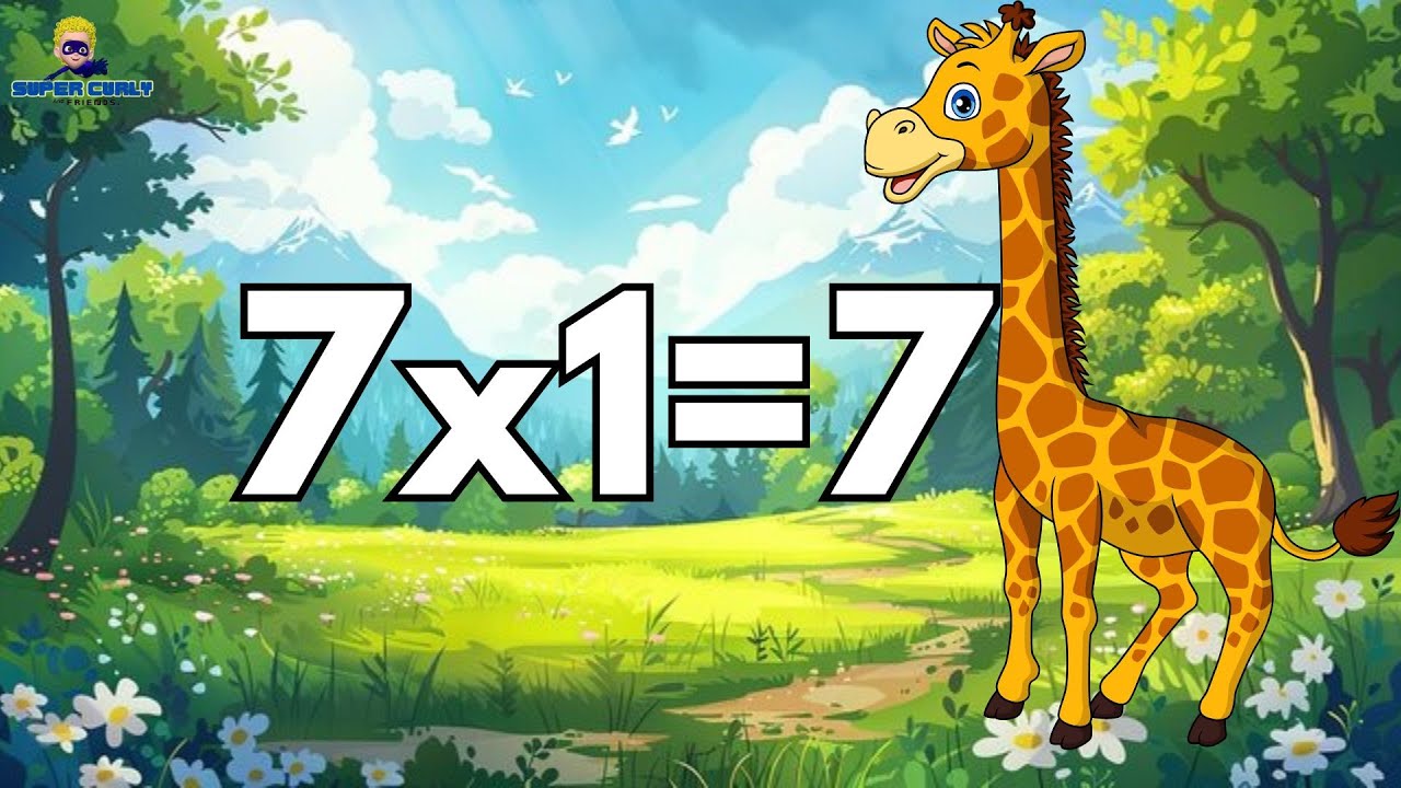 Super Curly and Friends Adventure -Multiplication by 7 Using Giraffes ...