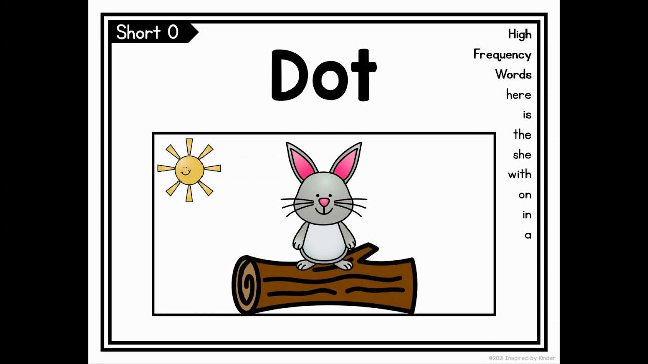Short O Decodable Reader: "Dot" (Short O Book/Short O Story) - YouTube
