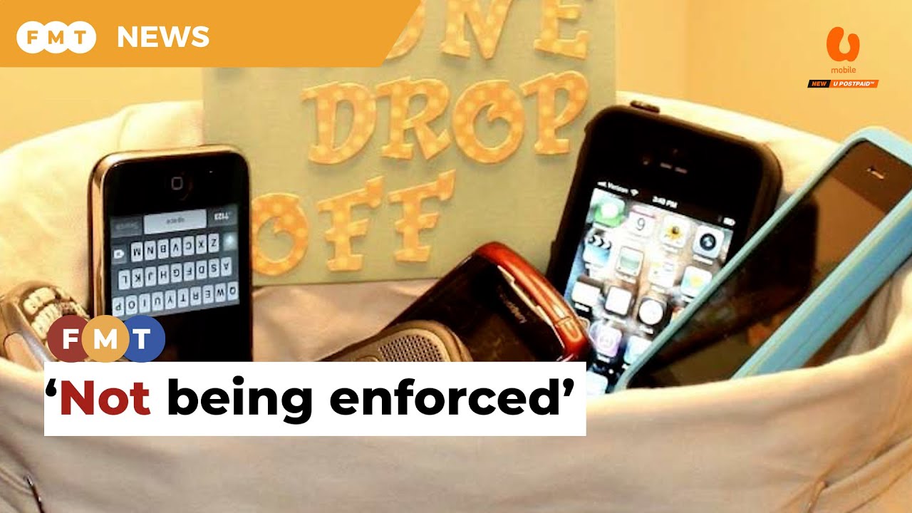 ‘No handphone’ rule not being enforced, says Muda man - YouTube