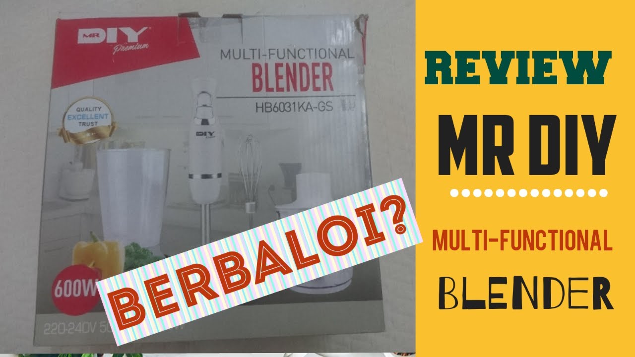 Review MR DIY multi functional blender - YouTube