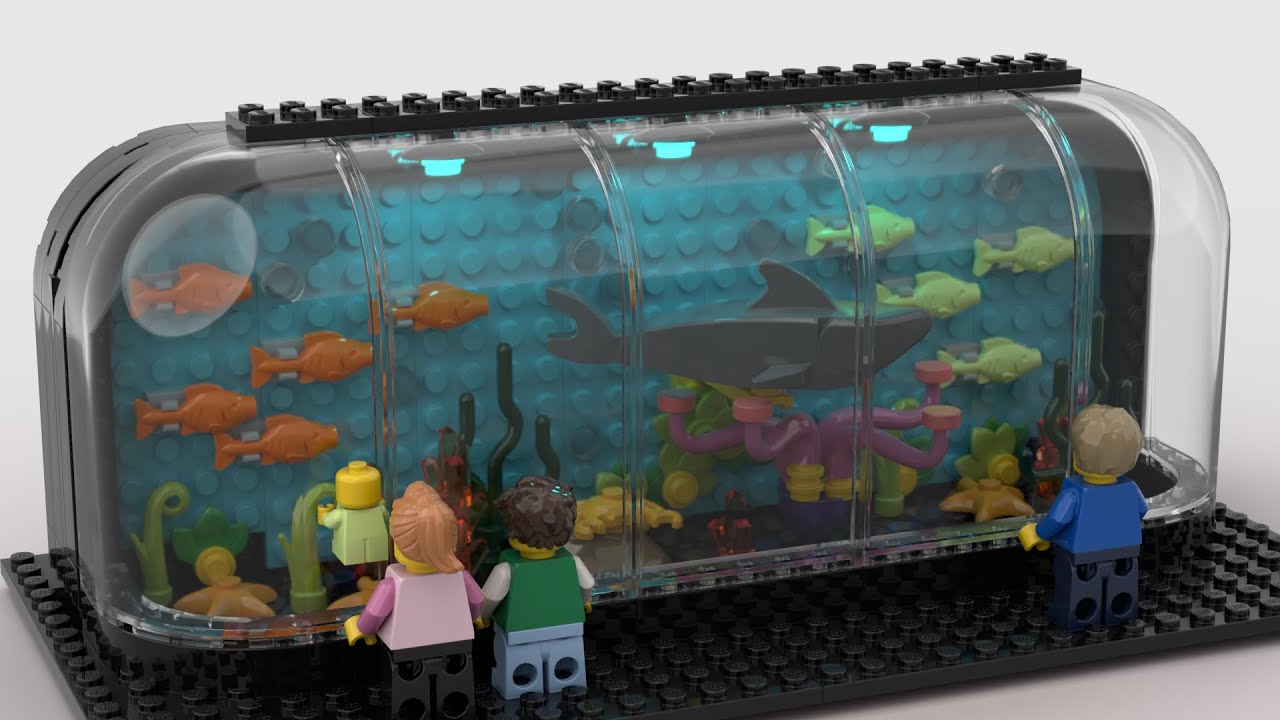 Lego Aquarium Mega Shark! for Lego City Build - YouTube