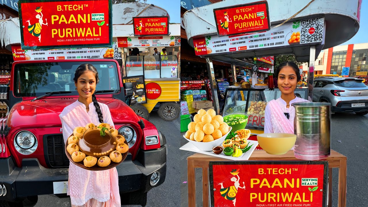 Thar में बेचती है BTech Panipuri 😳😳 सब देख के हैरान रहे गये 😱😱 - YouTube