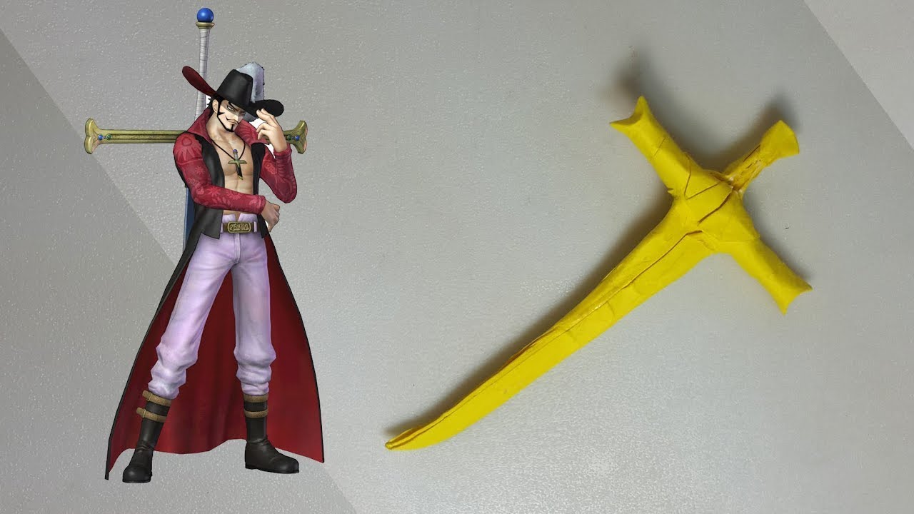 How to Make Mihawk's Yoru with ONE Sheet of Paper! (No Glue/Cuts ...