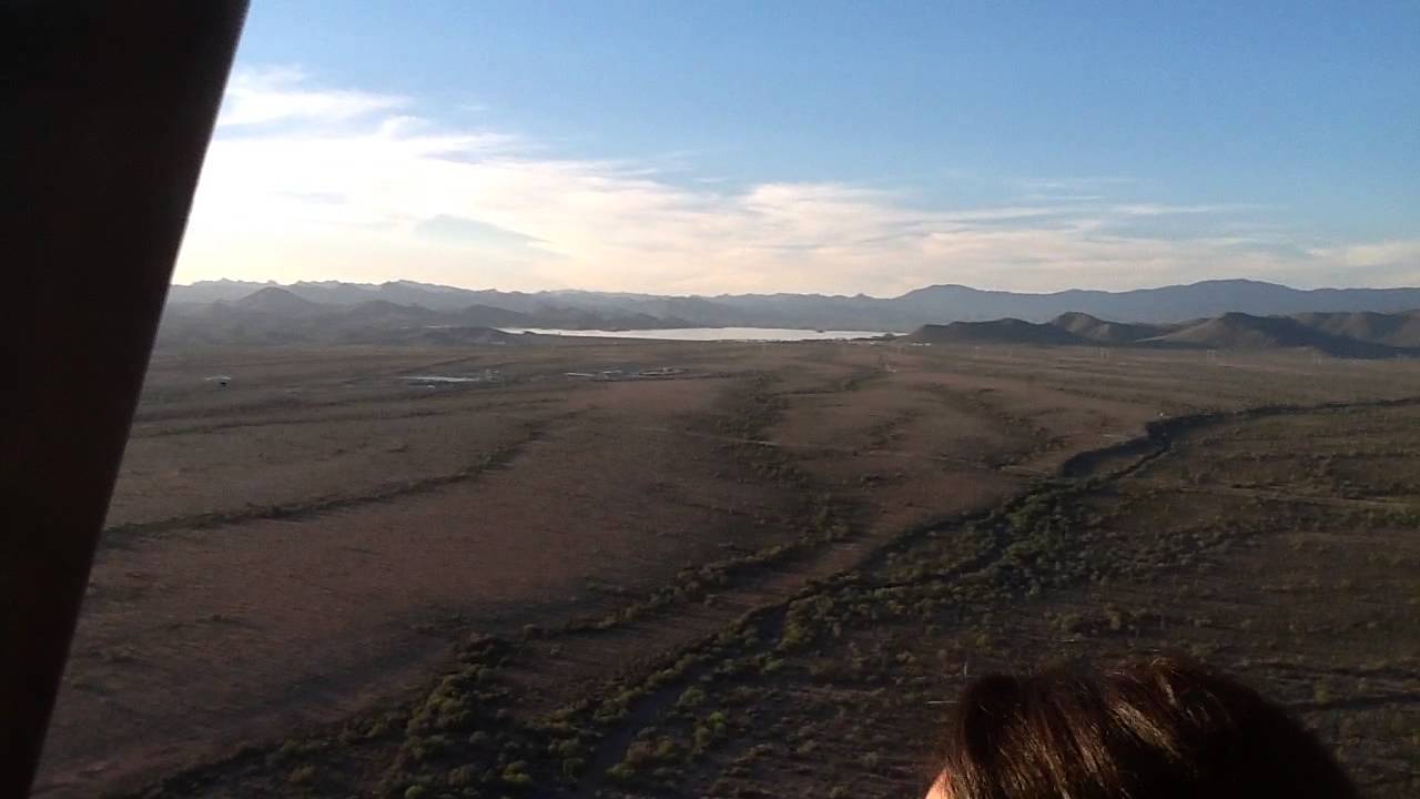 March 16, 2015 hot Air Balloon ride in AZ - view of ultralight flying ...