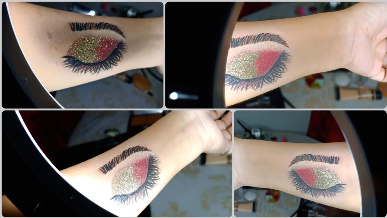 latest makeup tutorial / eye makeup on hand / Muniza Zafar - YouTube