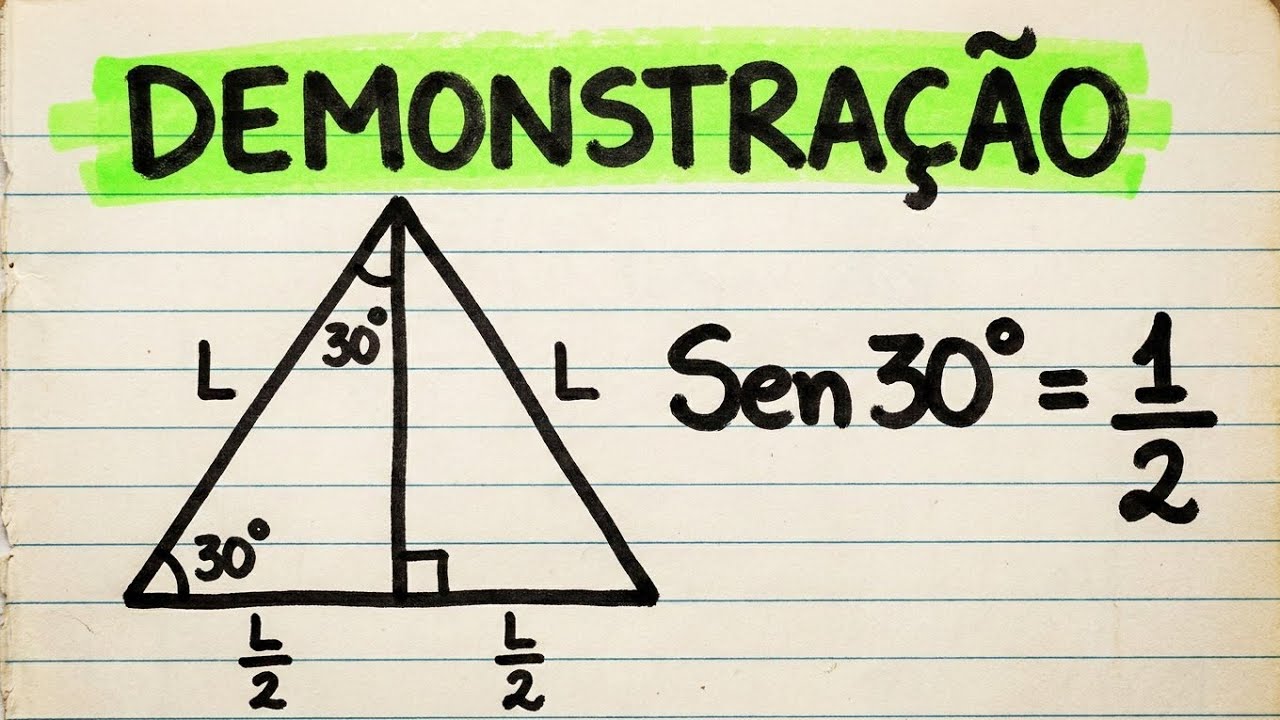 Por Que o Seno de 30° é 1/2? - YouTube