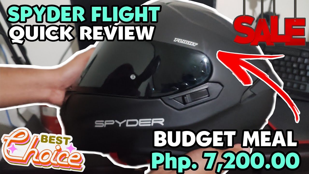 SPYDER FLIGHT HELMET - Unboxing & Full Quick Review - Budget Meal ...