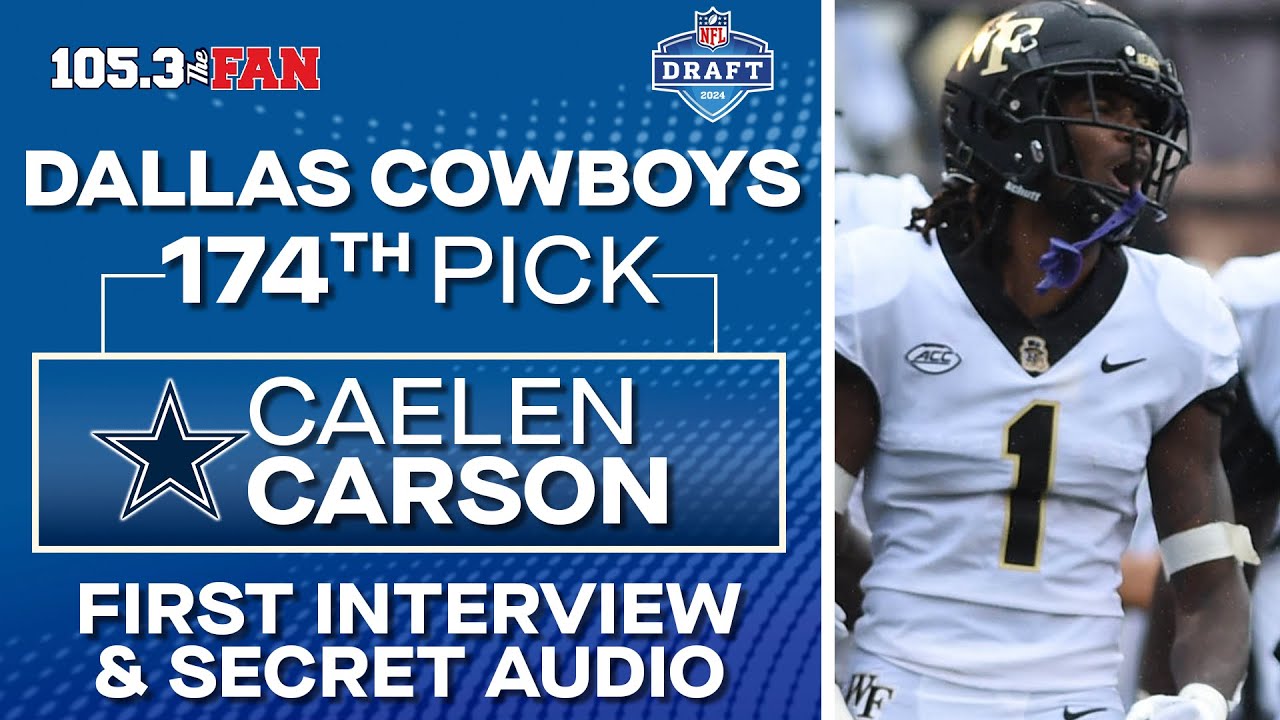 Caelen Carson First Interview + Secret Audio | 2024 NFL Draft - YouTube
