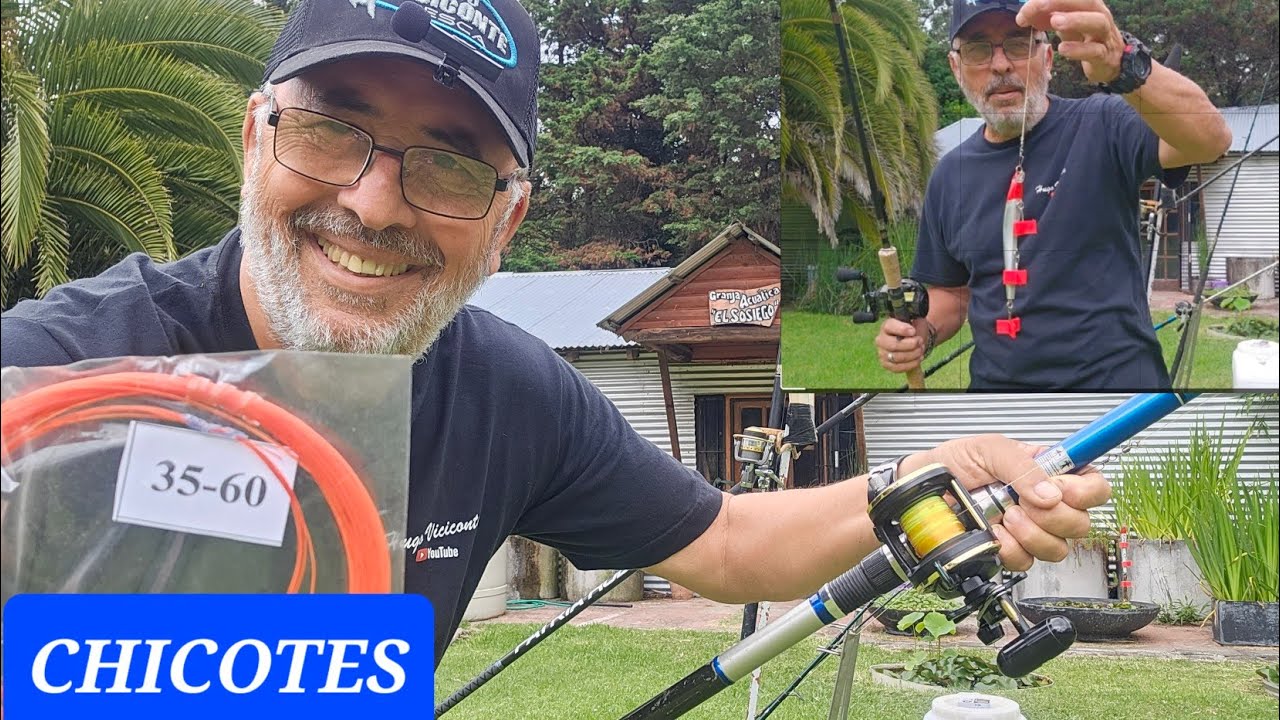 CHICOTES DE PESCA PARA RÍO Y MAR,cómo usarlos y de que medidas - YouTube