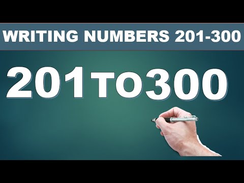writing numbers 201 to 300 | how write number 201to 300 | 201 to 300 ...