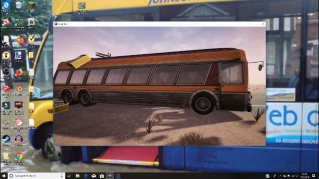 Desert Bus VR: What can you do in the game with out a VR - YouTube