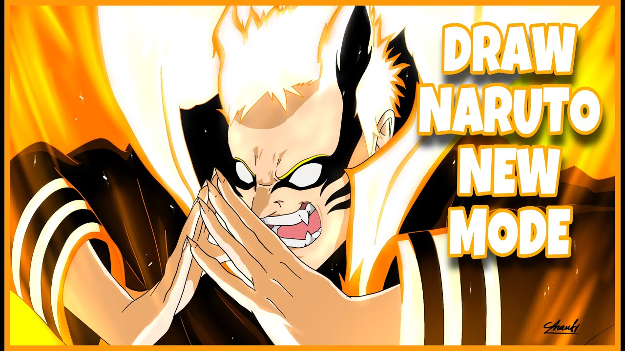 How to draw NARUTO USING FULL POWER | NARUTO UZUMAKI MODE BARYON ...