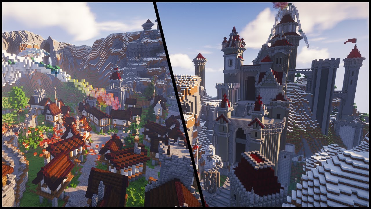 Kingdom Dragon Attack | Minecraft Timelapse - YouTube