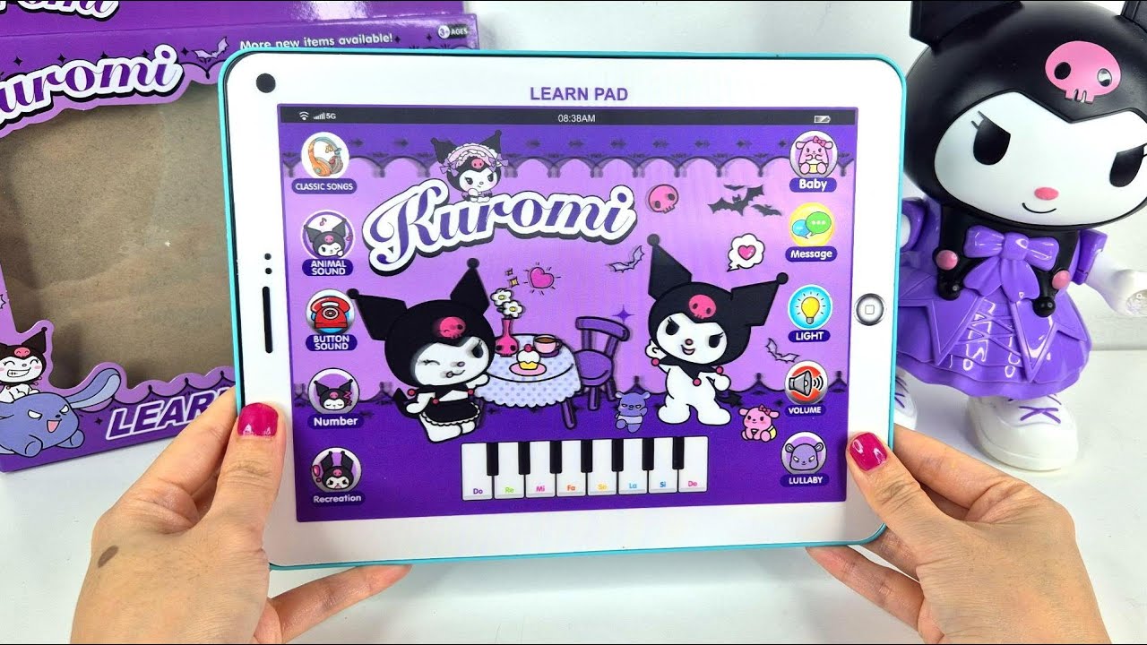 UNBOXING KUROMI SANRIO LEARNING PAD TOY! ASMR - YouTube