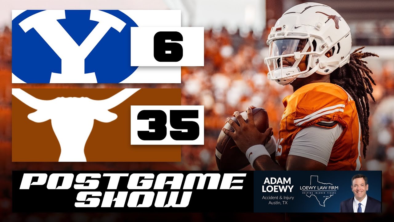 TEXAS 35, BYU 6: POSTGAME SHOW (via Loewy Law Firm) - YouTube