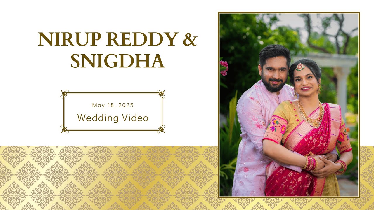 Nirup Reddy + Snigdha Wedding Live stream - YouTube