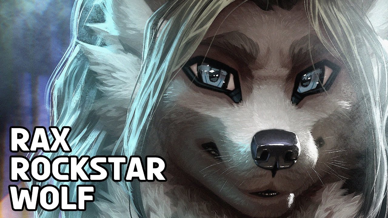 PAINTING A ROCKSTAR WOLF - Furry Art Timelapse - YouTube