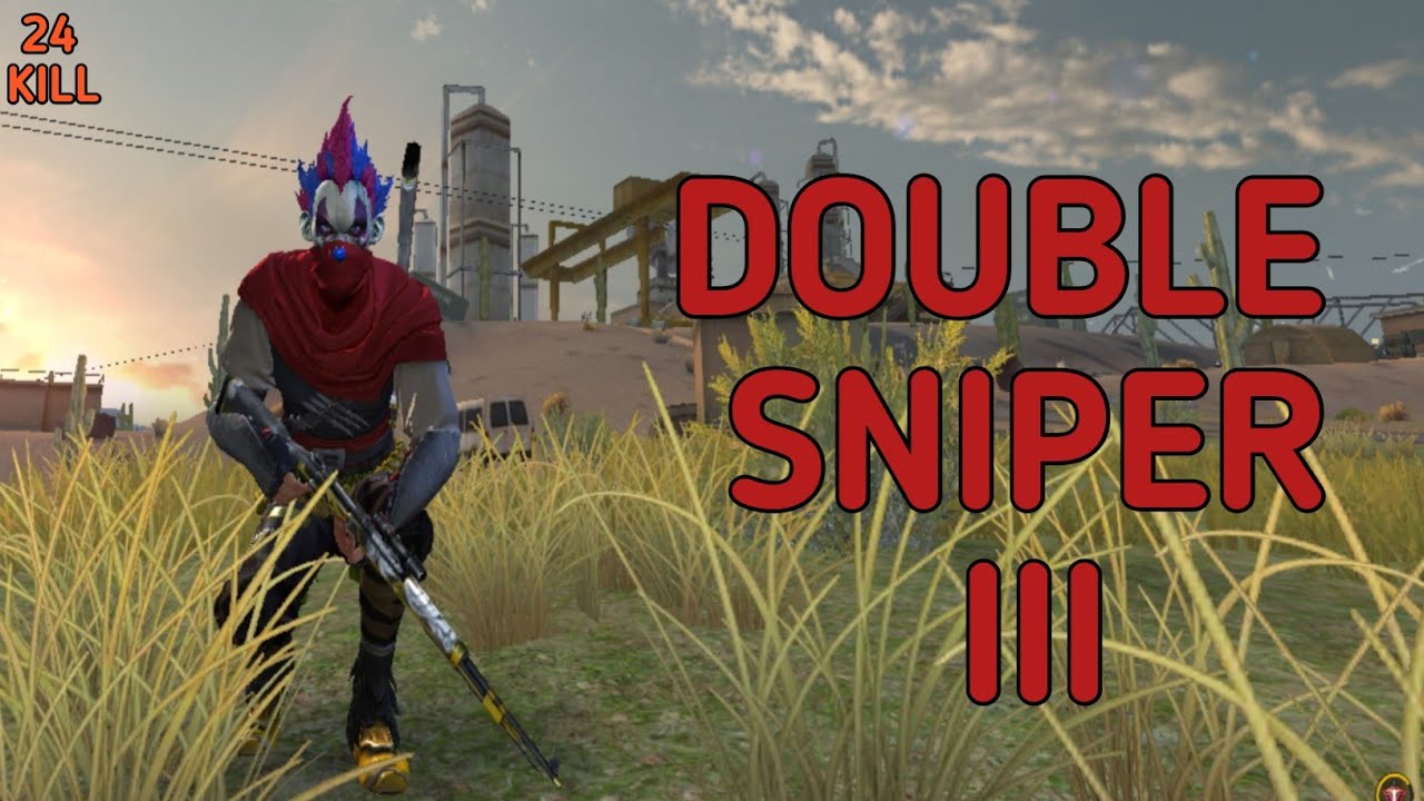 solo vs squad double Sniper 24 kill | br rank double Sniper full gameplay lll #freefire - YouTube