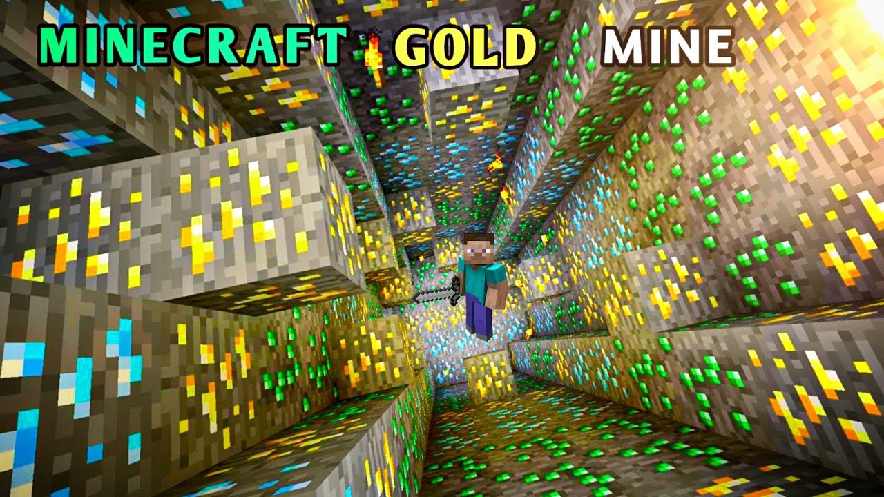 SECRET WAY TO GOLD MINE | MINECRAFT GAMEPLAY #4 - YouTube