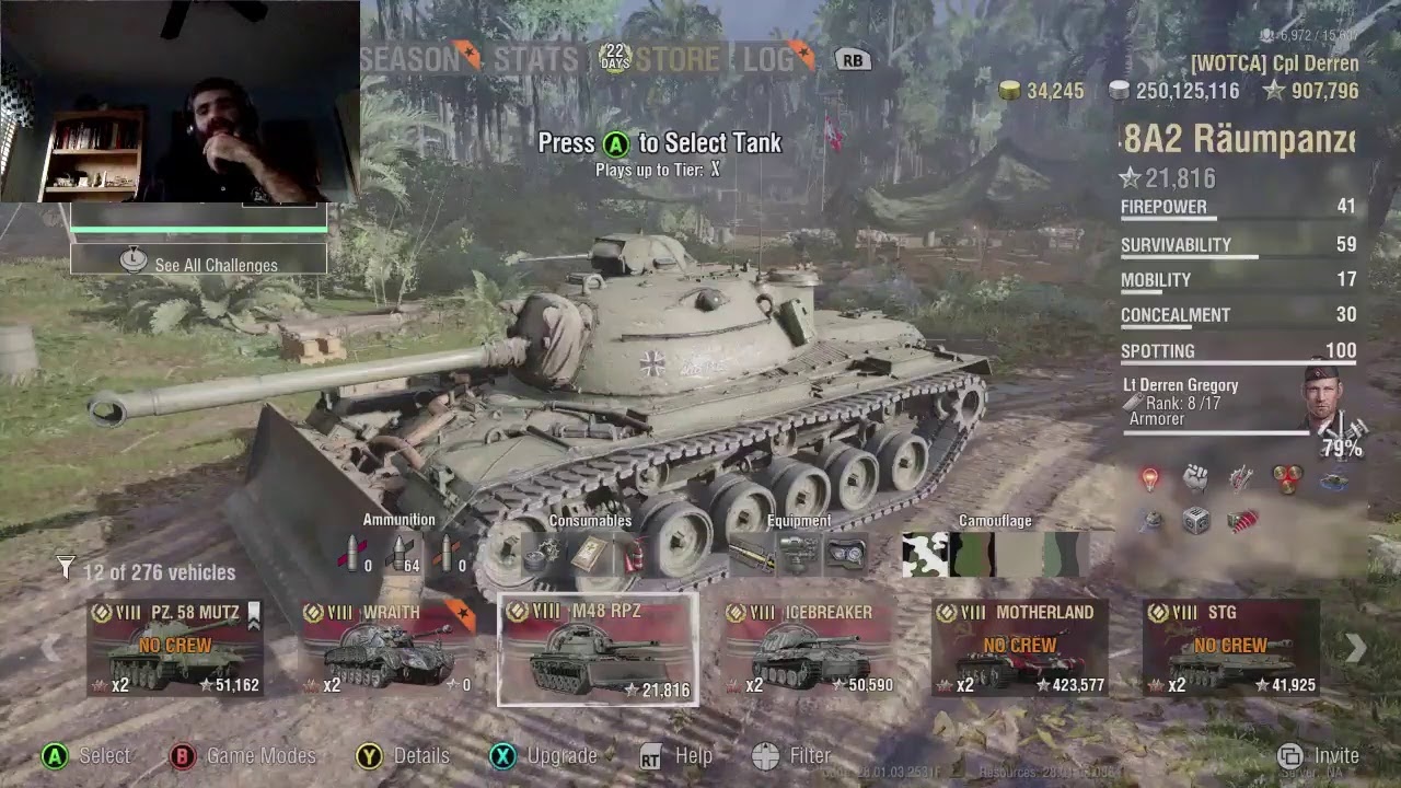 [Xbox NA] [CC] (2590+ WN8) M48 Raumpanzer First Look - YouTube
