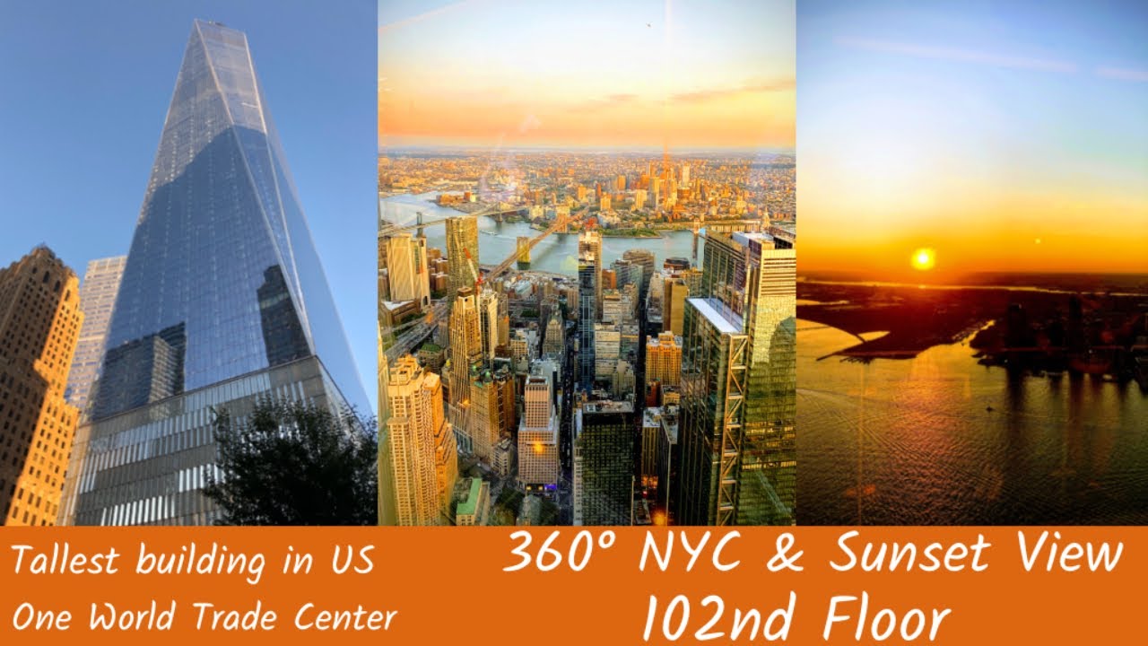 New York City One World Trade Center | 102nd Floor 360° view NYC ...