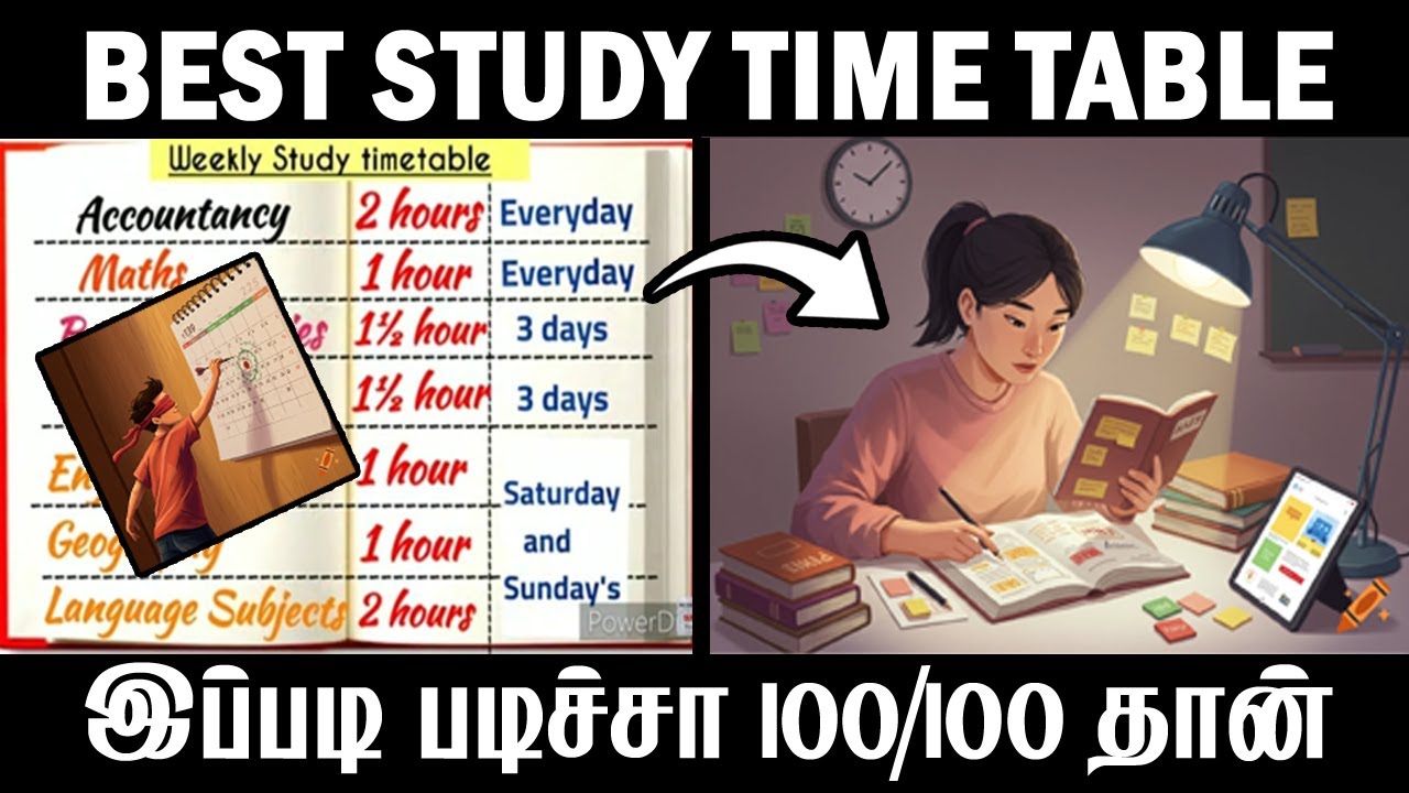 Best time table for studies in tamil | Tamil Guide - YouTube