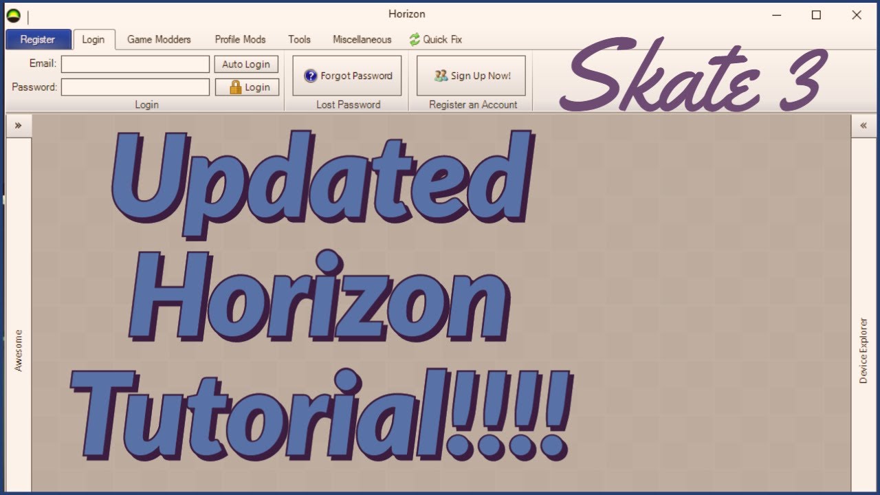 *Updated* Skate 3 Horizon Tutorial (2020) - YouTube