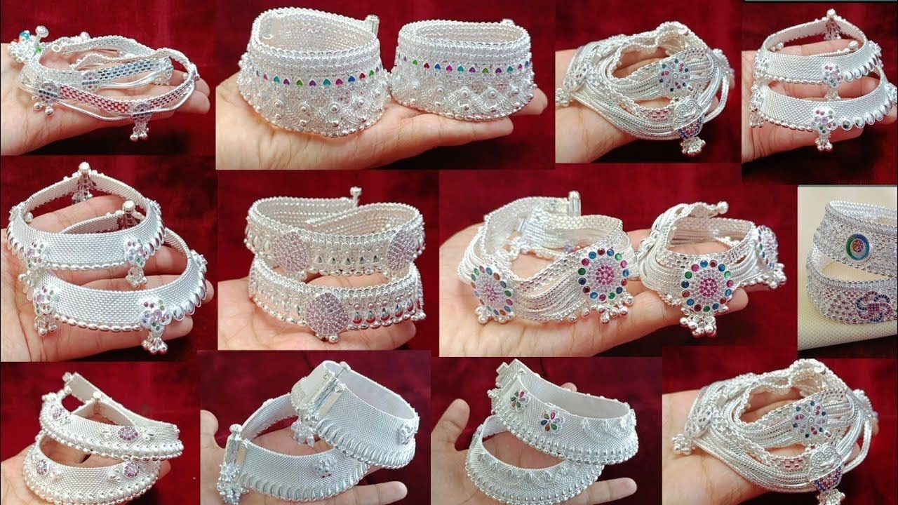 2025 trandy bridal Heavy silver dulhan payal design/इतना Heavy dulhan Payal कोन पहनता है ...