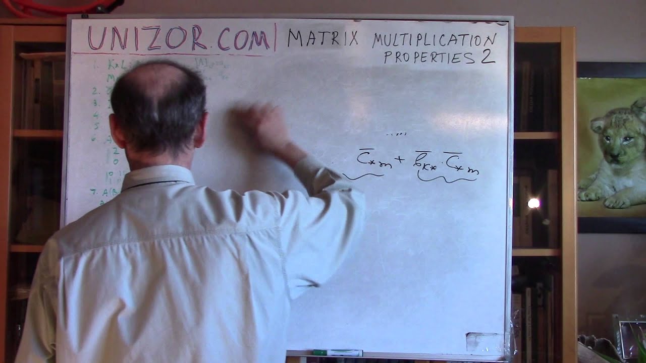Unizor - Matrix Multiplication - Properties 2 - YouTube