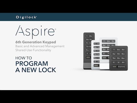 How to Program a New Lock | Aspire Keypad | Shared Use - YouTube