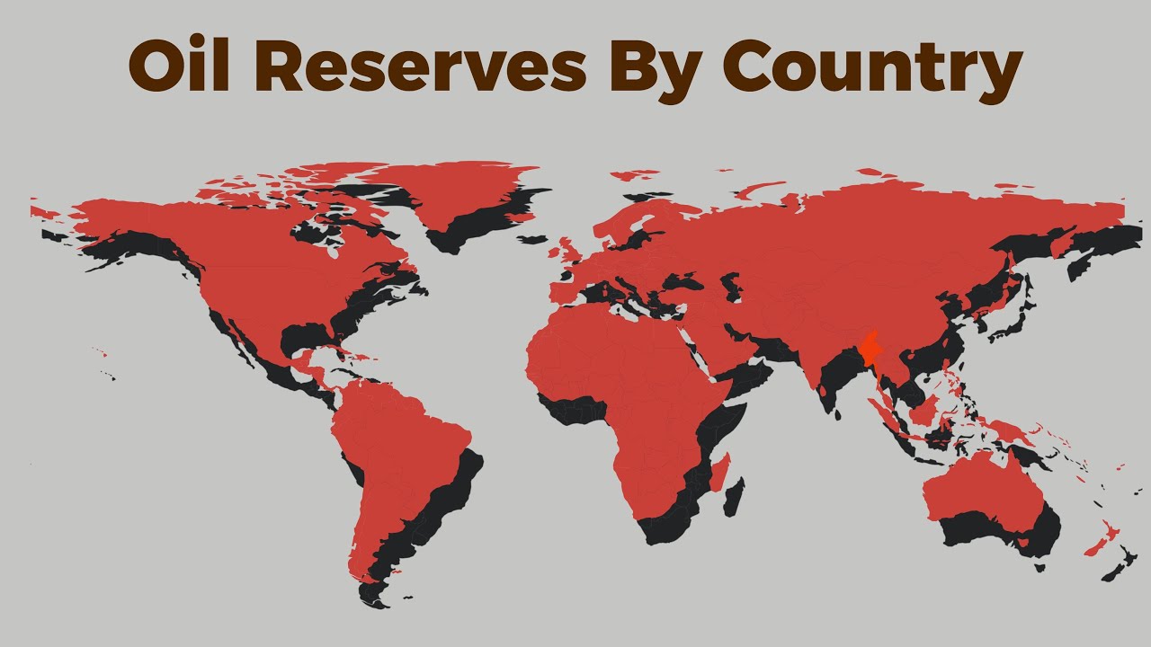 Map: Oil Reserves By Country (billion barrels) - YouTube