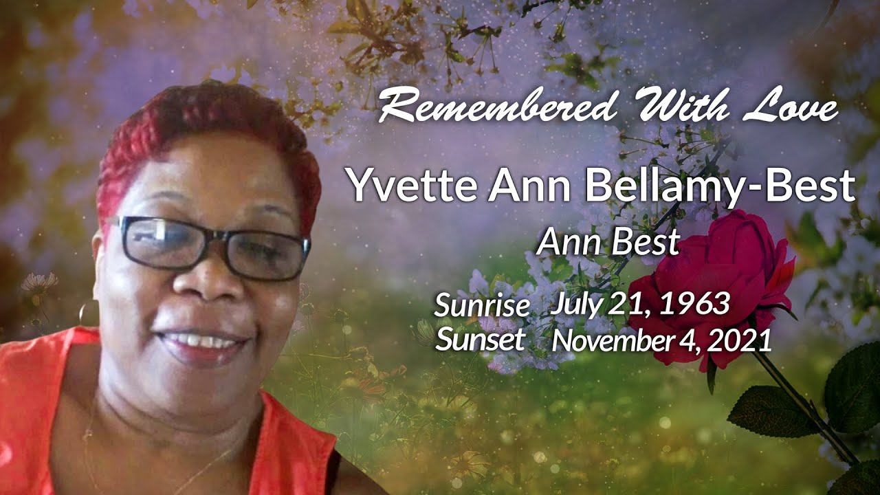 Celebrating The Life of Yvette Ann Bellamy-Best - YouTube