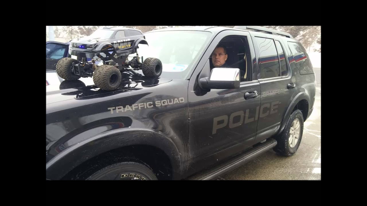 The all new Take Down RC Monster POLICE truck !! - YouTube