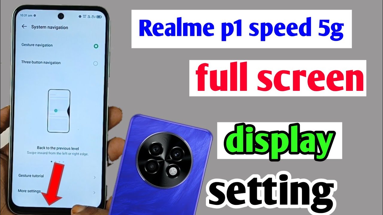 realme p1 speed 5G full screen mode setting/how to use full screen ...