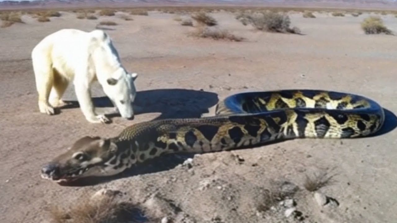 Polar Bear Accidentally Enters the Desert#zoon#Wild animal#Animal wars# ...